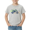Boys T-shirts Short Sleeve Crewneck New Motorcycle Print Graphic Tees ...