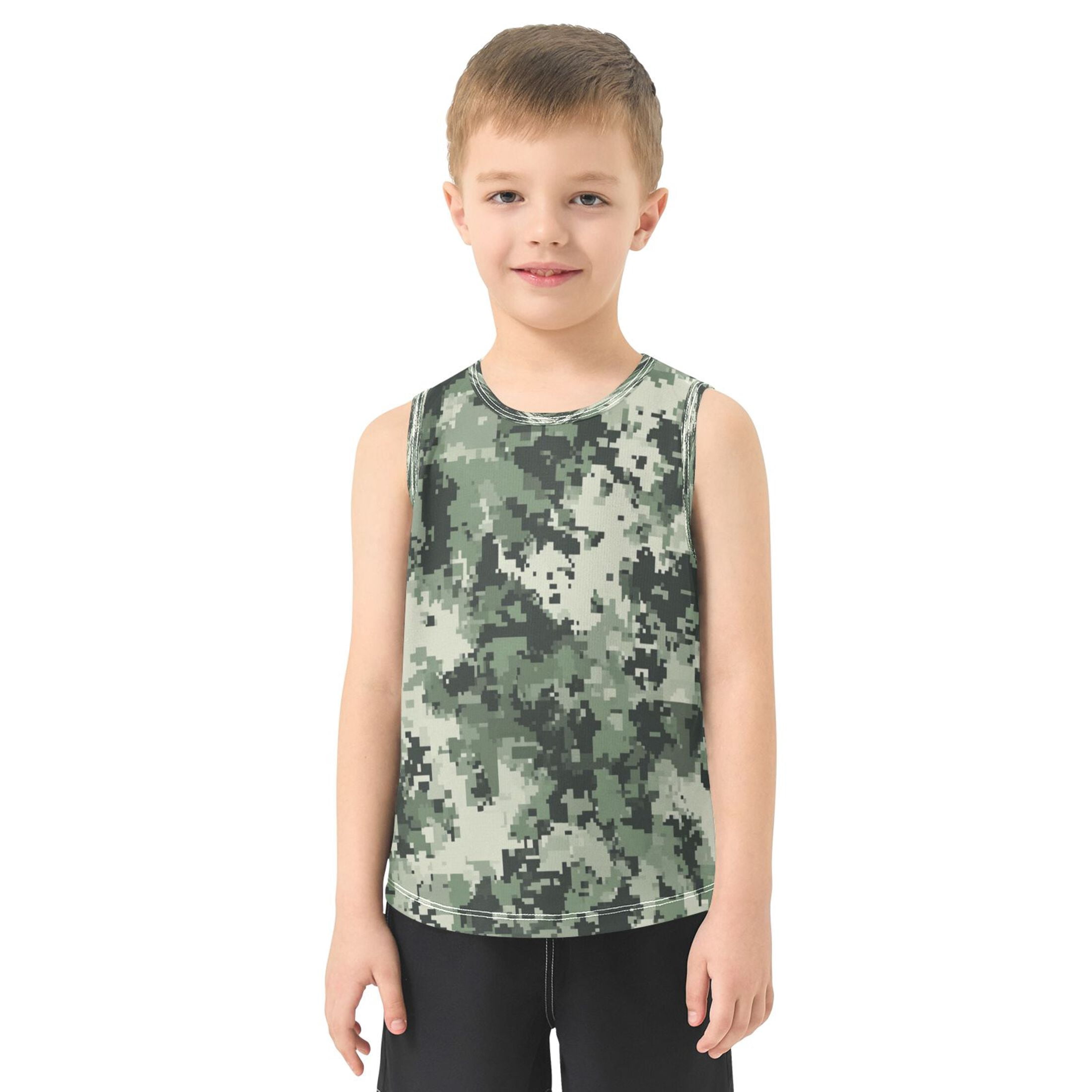 Boys' Tank Top Shirts Cooling Quick-Dry Activewear Sleeveless Shirt ...