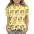 Boys Tee Shirts Kids 67 Shirt 6 7 T Shirts Funny Novelty Six Seven Meme ...