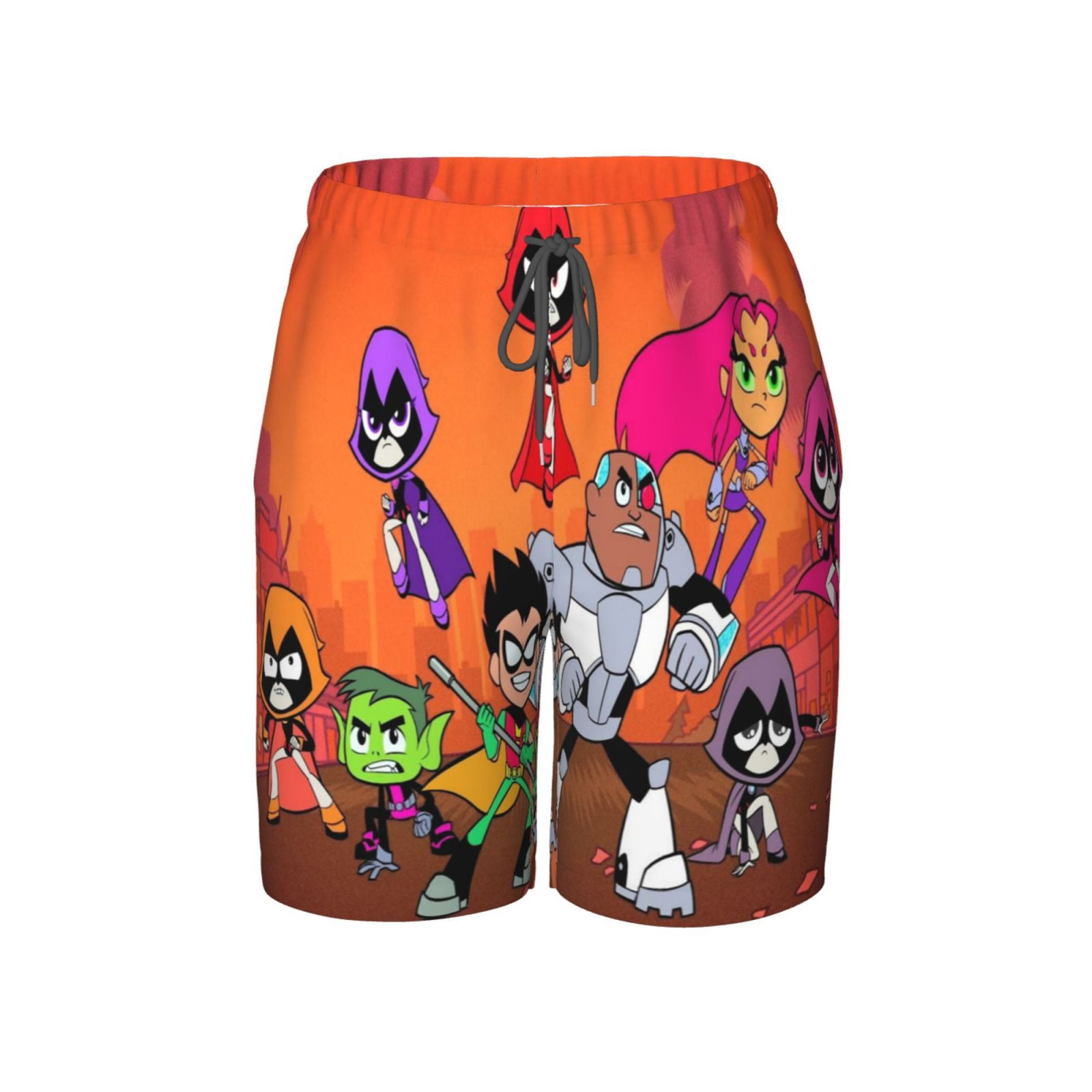 Boys Teen Titans Go Swim Trunks Mesh Liner Swim Shorts Quick Dry ...
