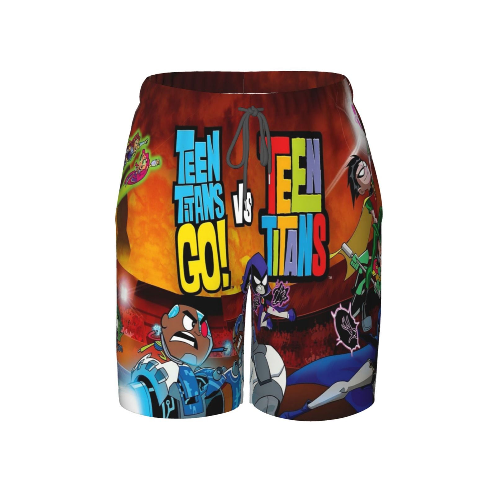 Boys Teen Titans Go Swim Trunks Mesh Liner Swim Shorts Quick Dry ...