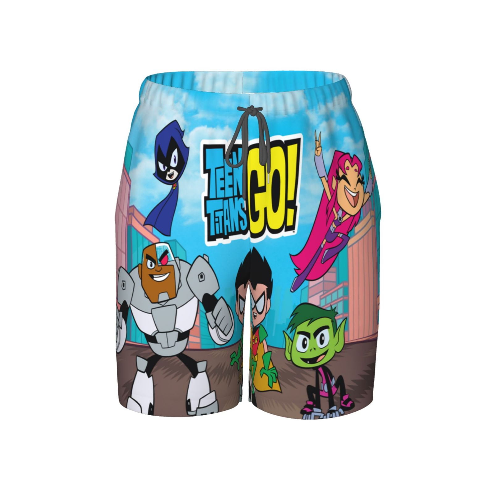 Boys Teen Titans Go Swim Trunks Mesh Liner Swim Shorts Quick Dry ...