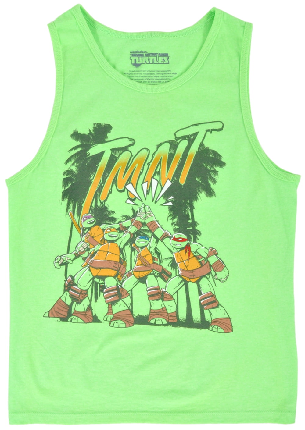 Boys Teenage Mutant Ninja Turtles Tank Top Neon Age 6-12 TMNT - Walmart.com