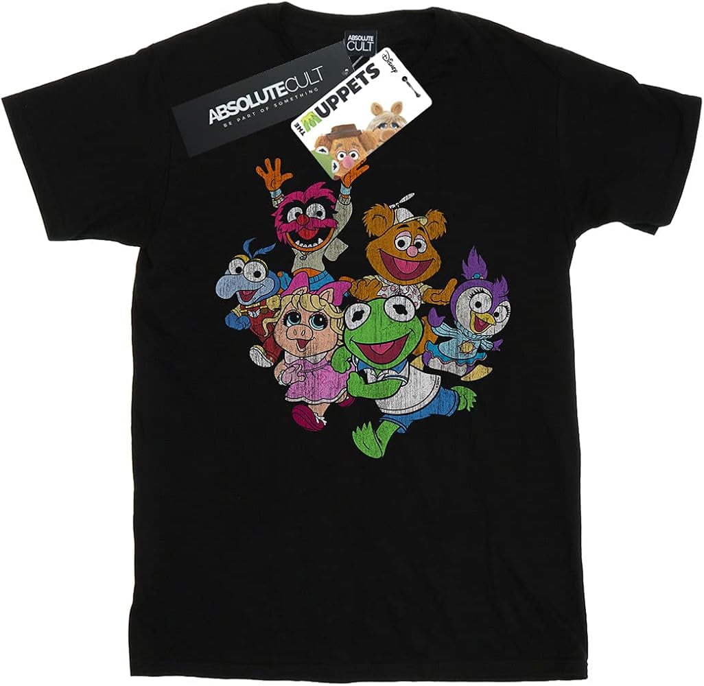 Boys The Muppets Muppet Babies Colour Group T-Shirt Shirt, Size S, Tee ...