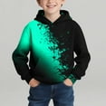 Boys' Tie Dye Hoodie | Mint Green Splatter Pullover | Kids Gradient ...