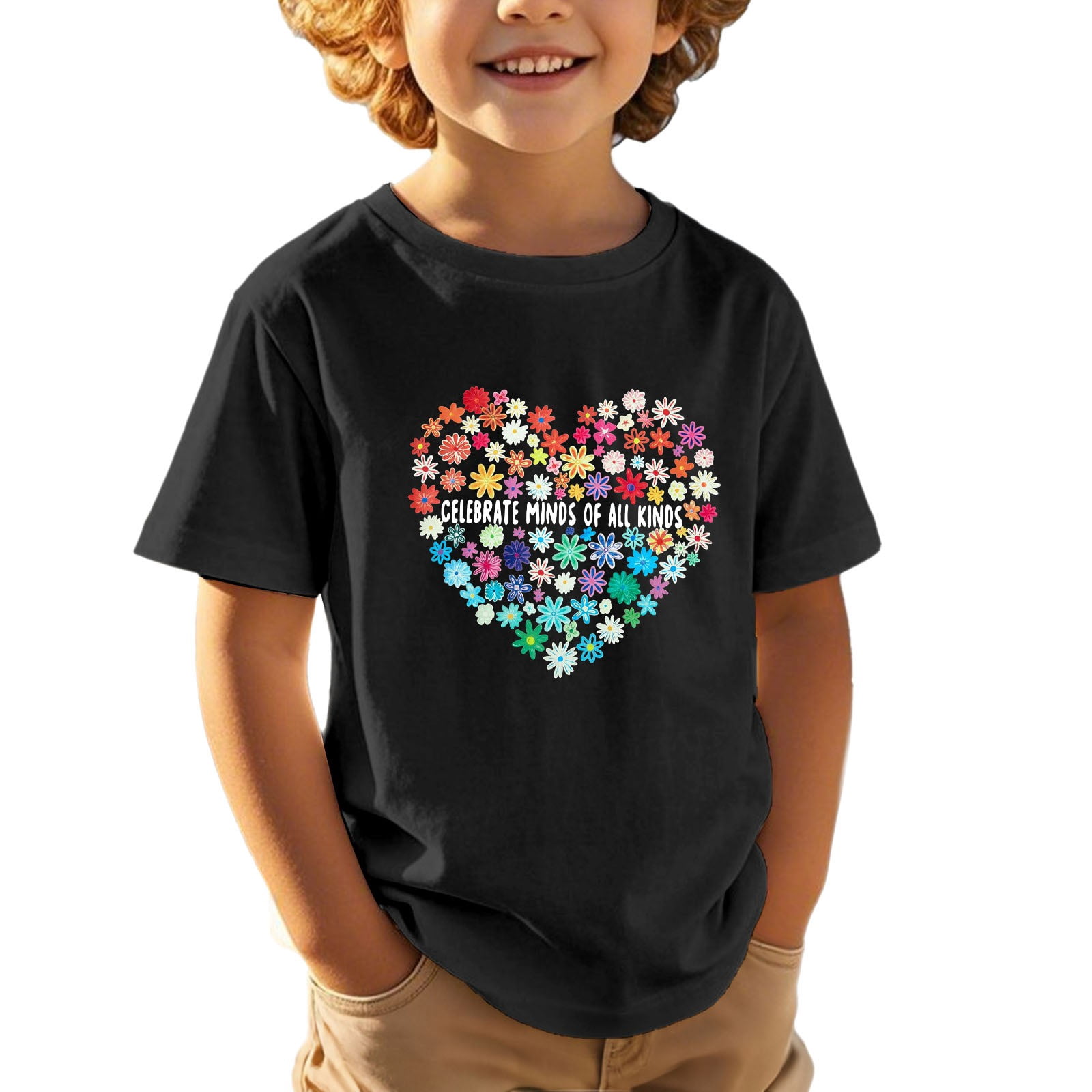 Boys Tops Summer Awareness Comfort Inspirational Design Beach Clothes ...