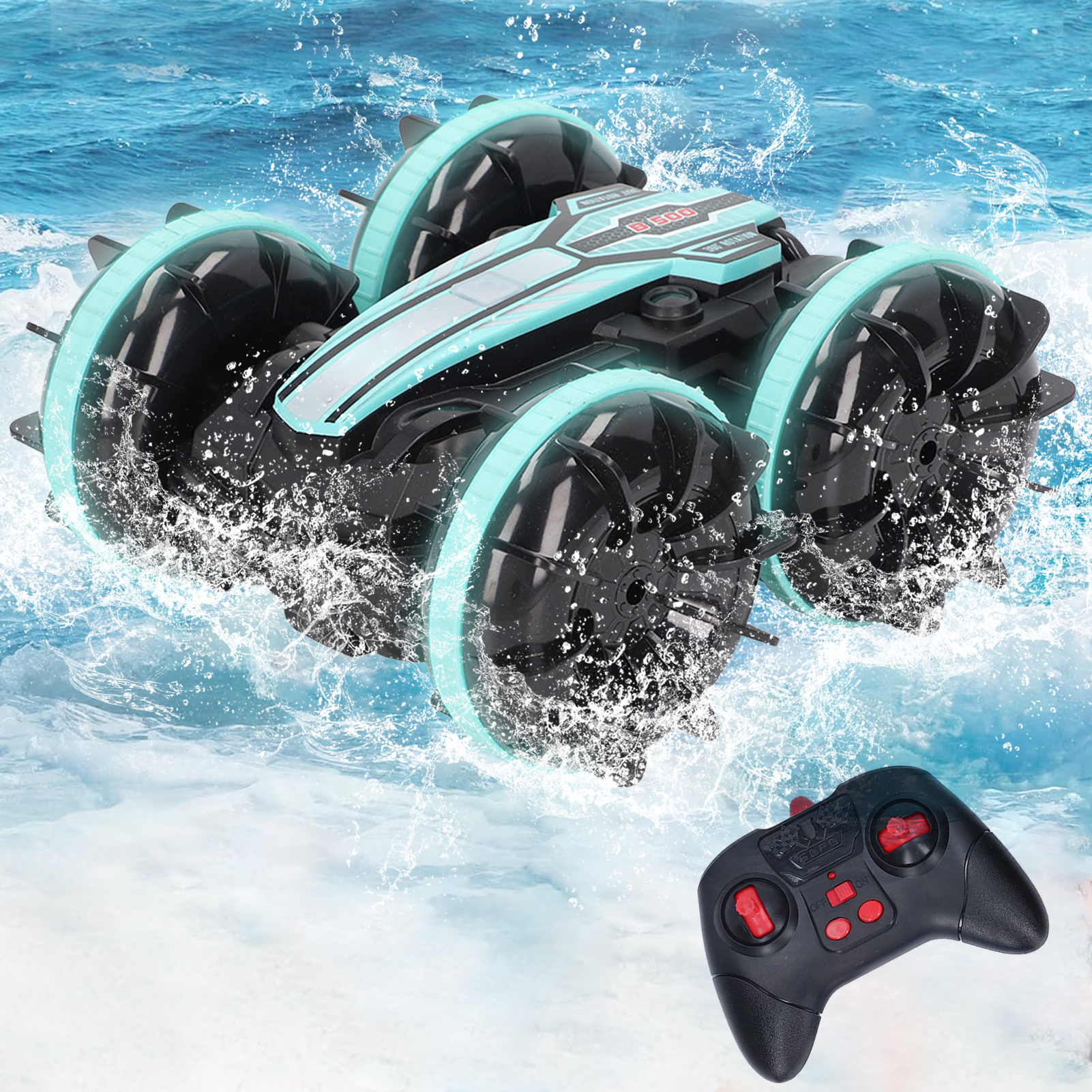 Boys Toy Remote Control Car RC Boat Amphibious Stunt Car for Kids Girls ...