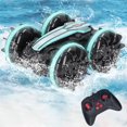 Boys Toy Remote Control Car RC Boat Amphibious Stunt Car for Kids Girls 4WD RC Cars for Water ...