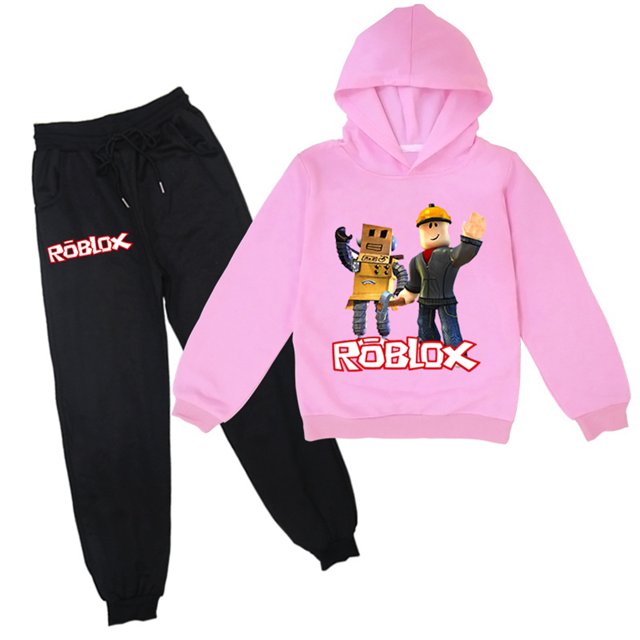 Boys Tracksuit Roblox Pullover Hoodie and Jogging Pants-Cotton Long ...