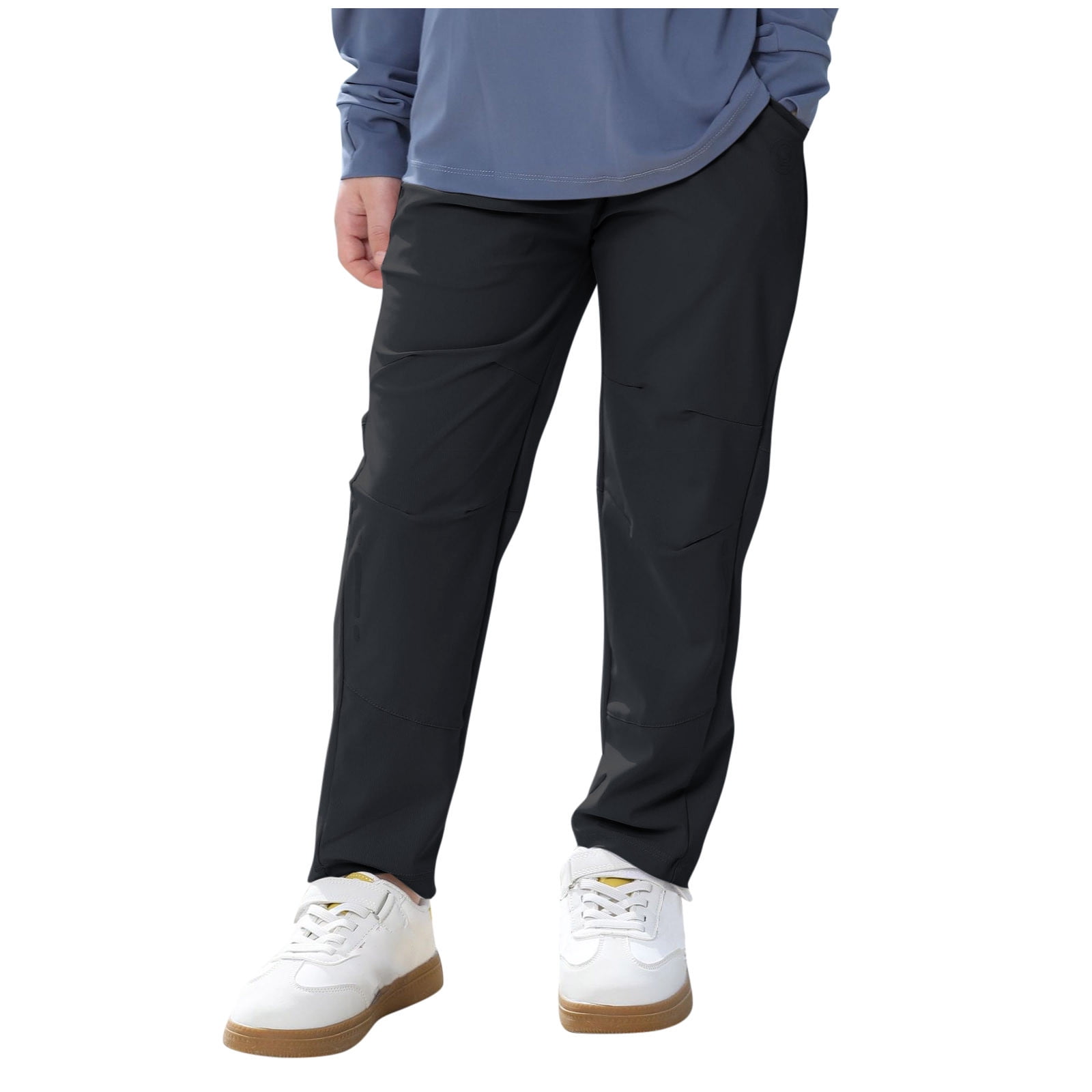 Boys Travel Pants Lightweight Stretch Athletic Trouser Casual Long ...