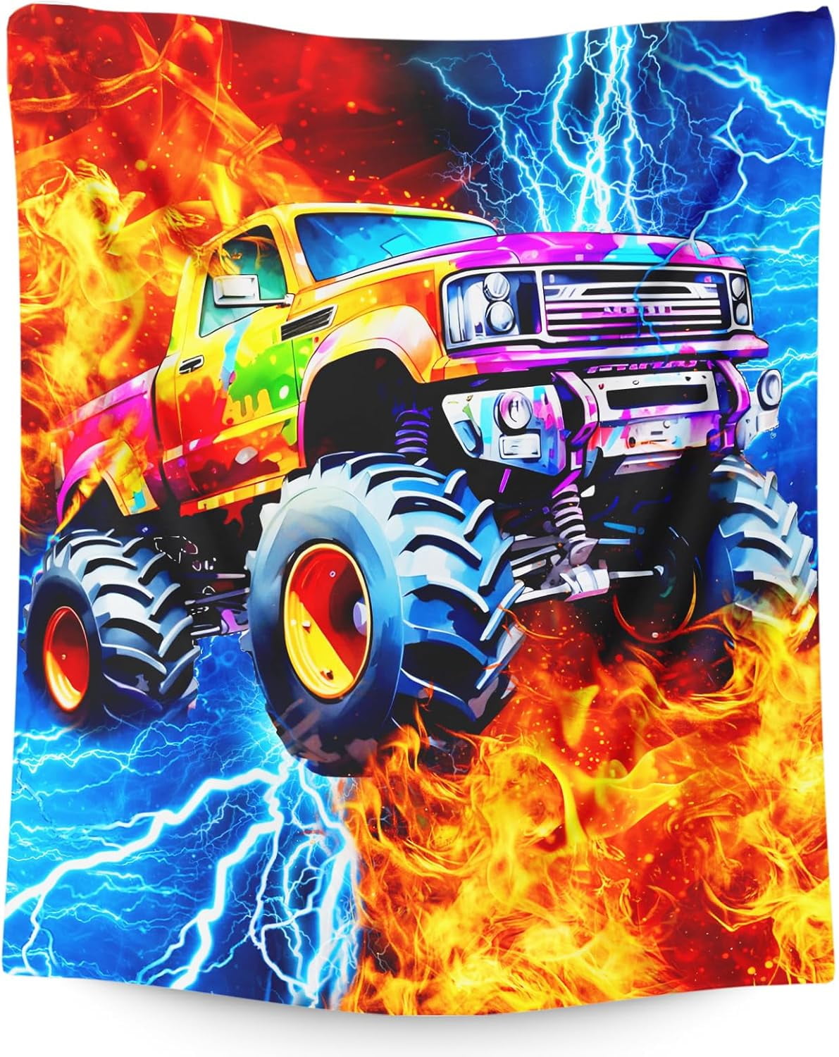 Boys Trucks Blanket Gift Custom Car Throw Blankets for Kids Teens ...