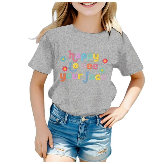 Boys Tshirts 100 Day of School Shirt Short Sleeve Cute Cartoon Printed Tee Cute Shirts for Kids ...