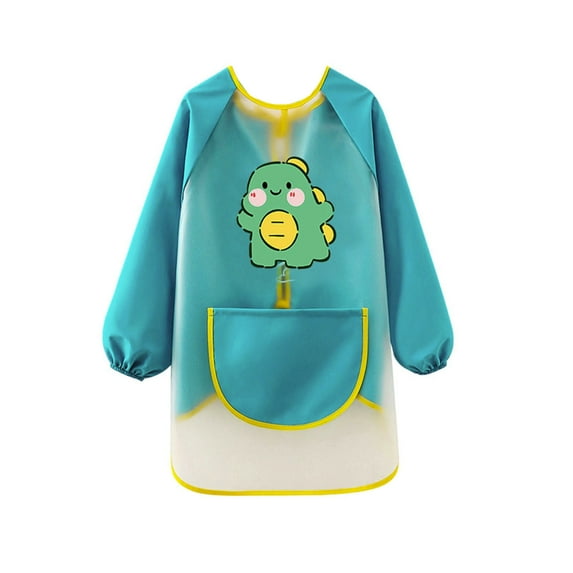 Boys Tshirts Apron Smock Cooking Art Protective Coverall Cute Animal ...