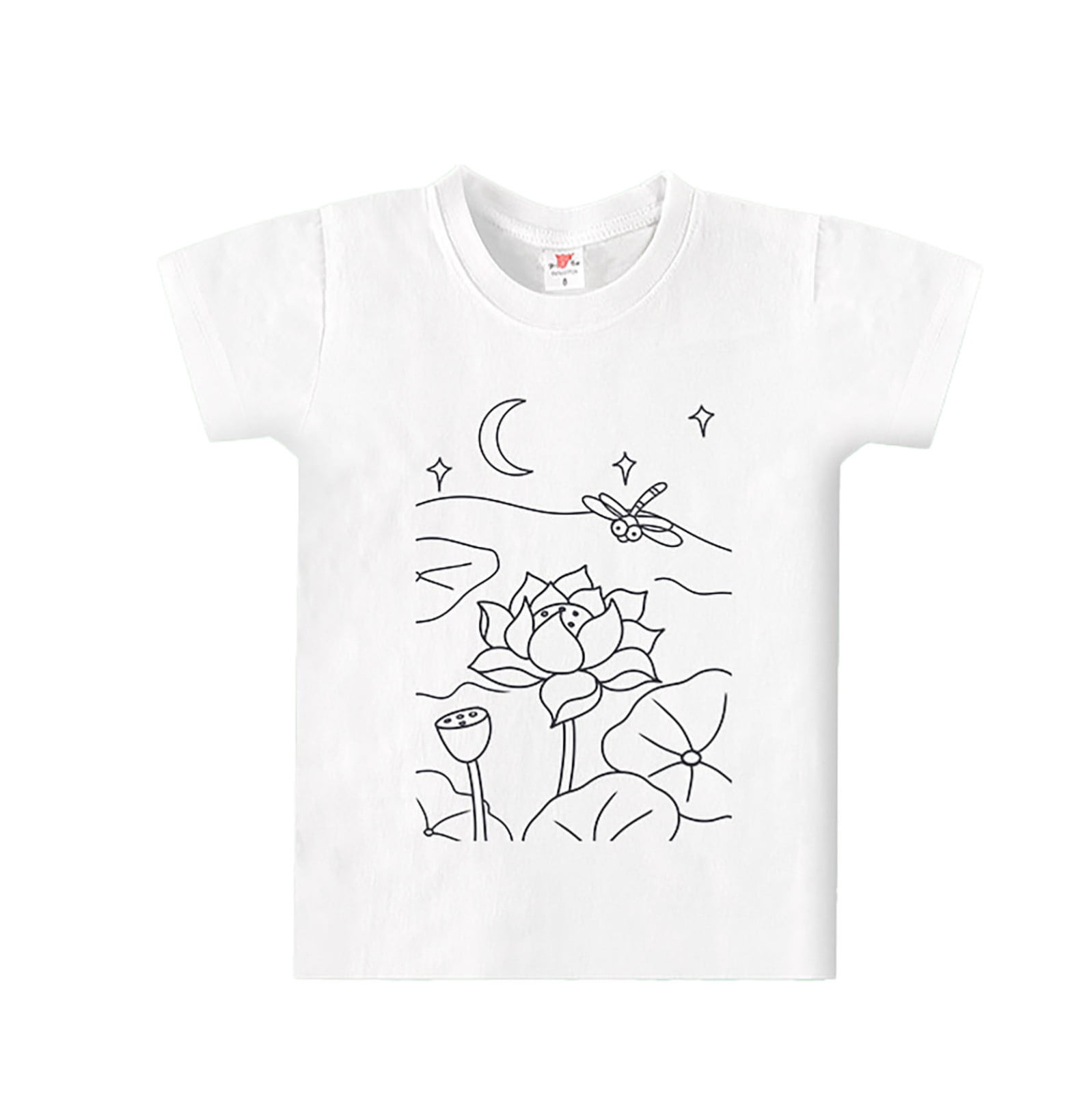 Boys Tshirts Coloring T Shirt for with Washable Markers Color in and ...