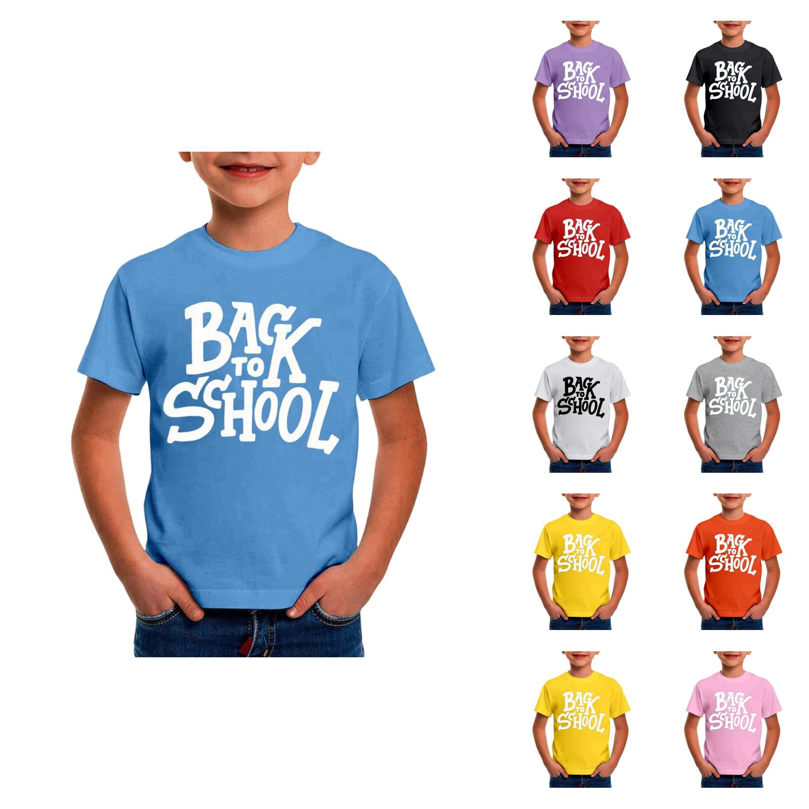 Boys Tshirts Hello School I Come Childrens First Day at School T Shirts ...