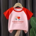 Boys Tshirts Infant Kids Short Sleeve Round Neck Tee Breathable Summer ...