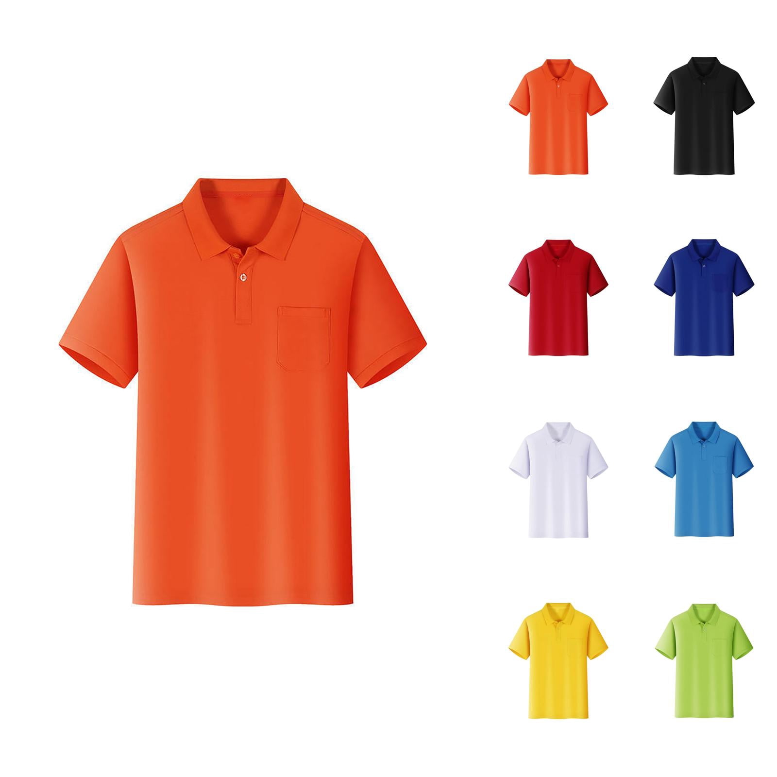 Boys Tshirts Kids Boys Girls Short Sleeve Shirt with Pocket Button ...