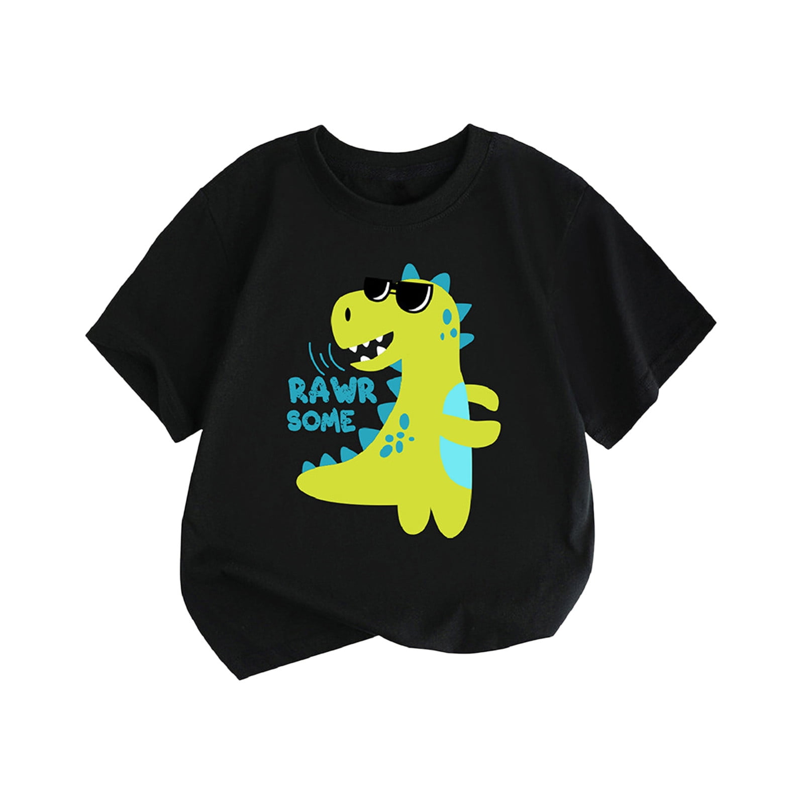 Boys Tshirts Shirts Summer Toddler Girls Short Sleeve Cartoon Letter ...