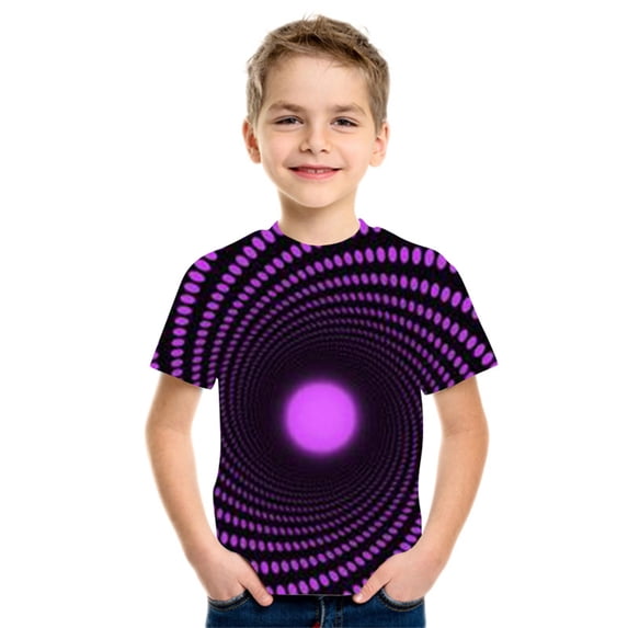 Boys Tshirts Short Sleeve Crew Neck Graphic Print T Shirt for Summer ...