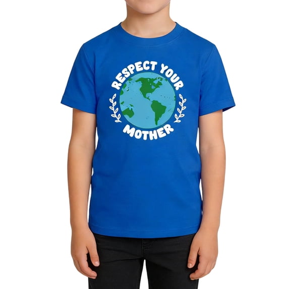 Boys Tshirts Short Sleeve Crewneck Earth Day Print Graphic Tees Summer ...