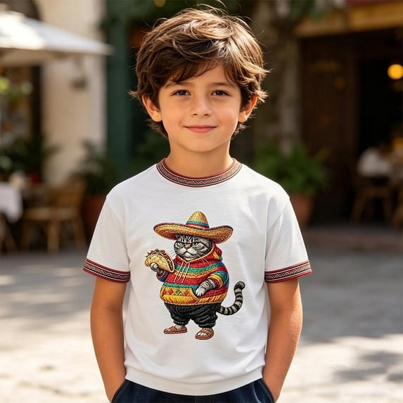 Boys Tshirts Short Sleeve Crewneck Holiday Print Graphic Tees Summer ...