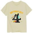 Boys Tshirts Toddler Boy 3Rd Birthday T Shirt Short Sleeve Cute Number 3 Print Party Tee for ...