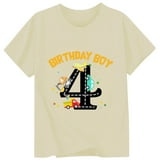 Boys Tshirts Toddler Boy 3Rd Birthday T Shirt Short Sleeve Cute Number 3 Print Party Tee for ...