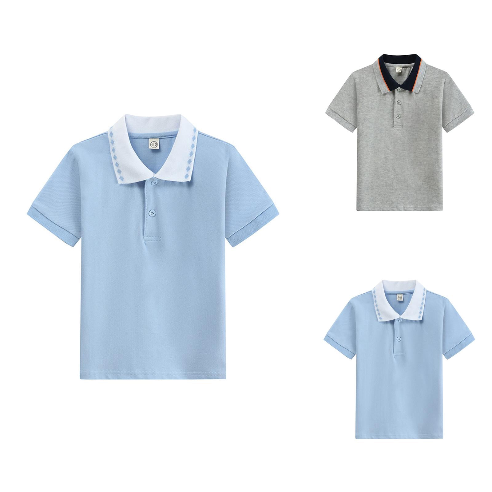 Boys Tshirts Toddler Kids Girls Boys Short Classic Loose Tunic Tops ...