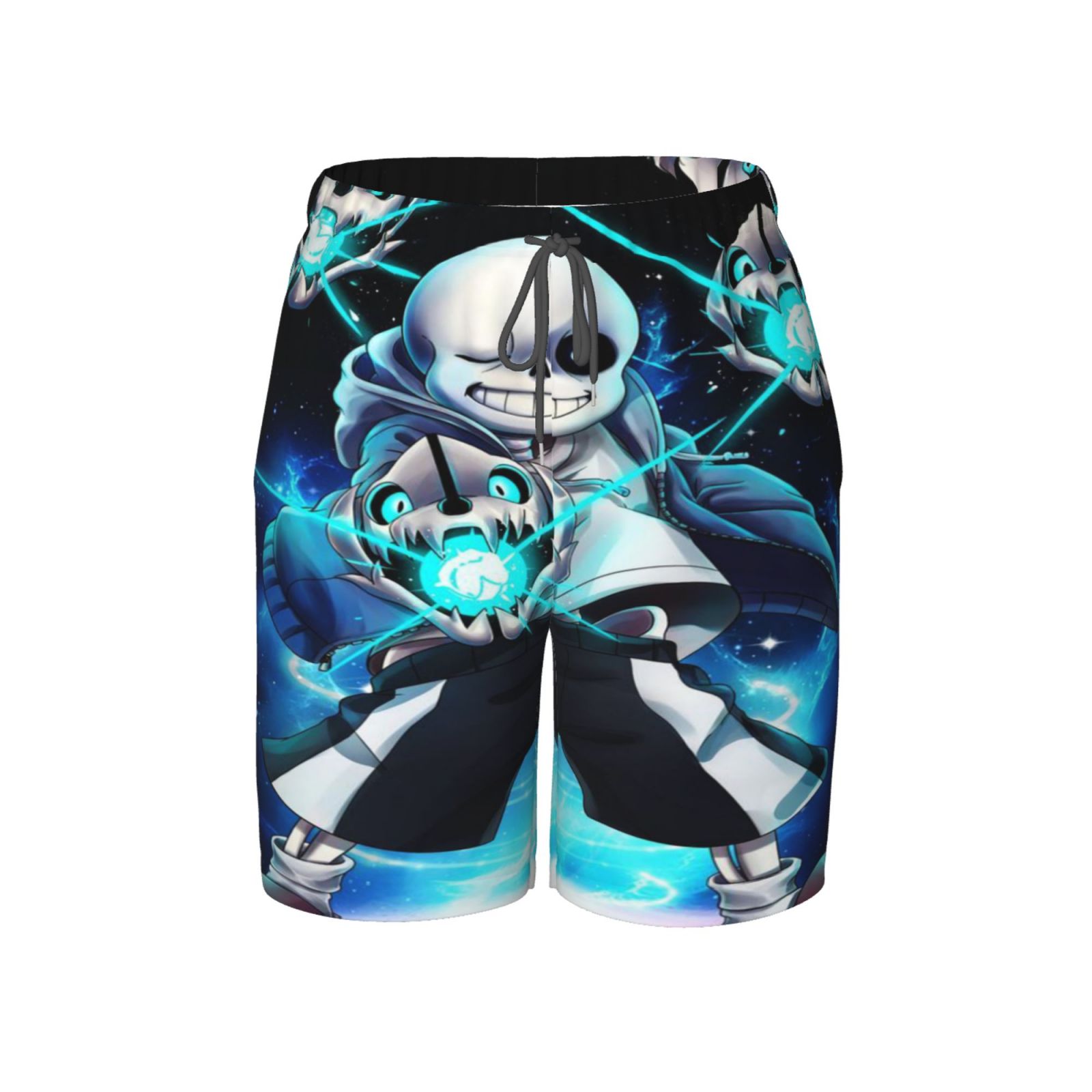 Boys Undertale Sans Swim Trunks With Mesh Liner Kids Cartoon Quick Dry ...