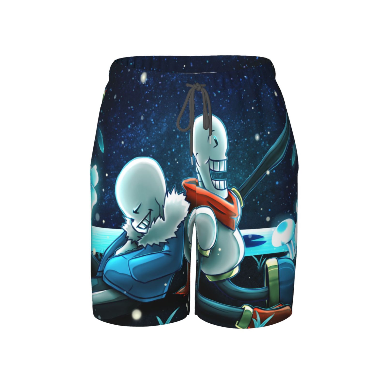 Boys Undertale Sans Swim Trunks With Mesh Liner Kids Cartoon Quick Dry ...