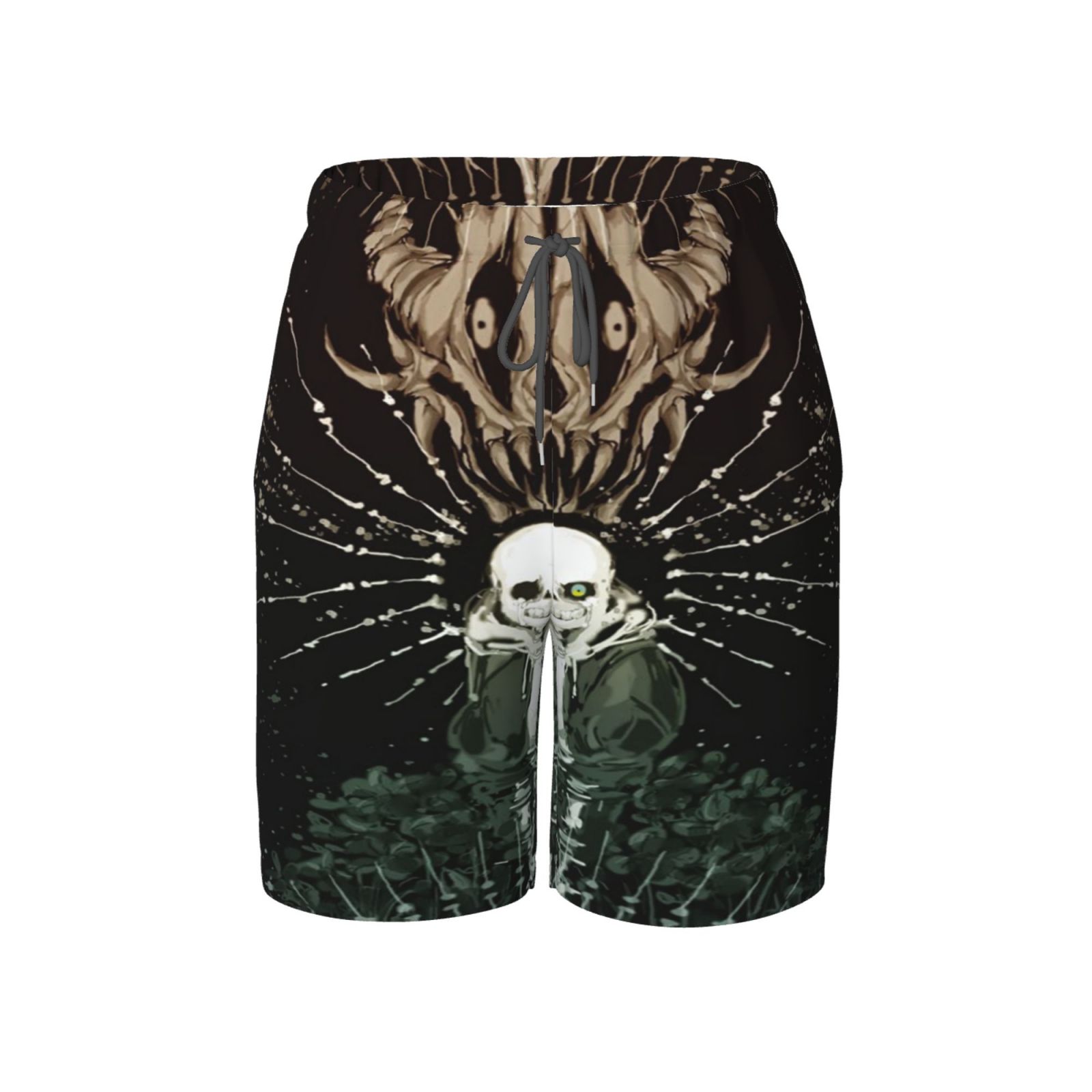 Boys Undertale Sans Swim Trunks With Mesh Liner Kids Cartoon Quick Dry ...