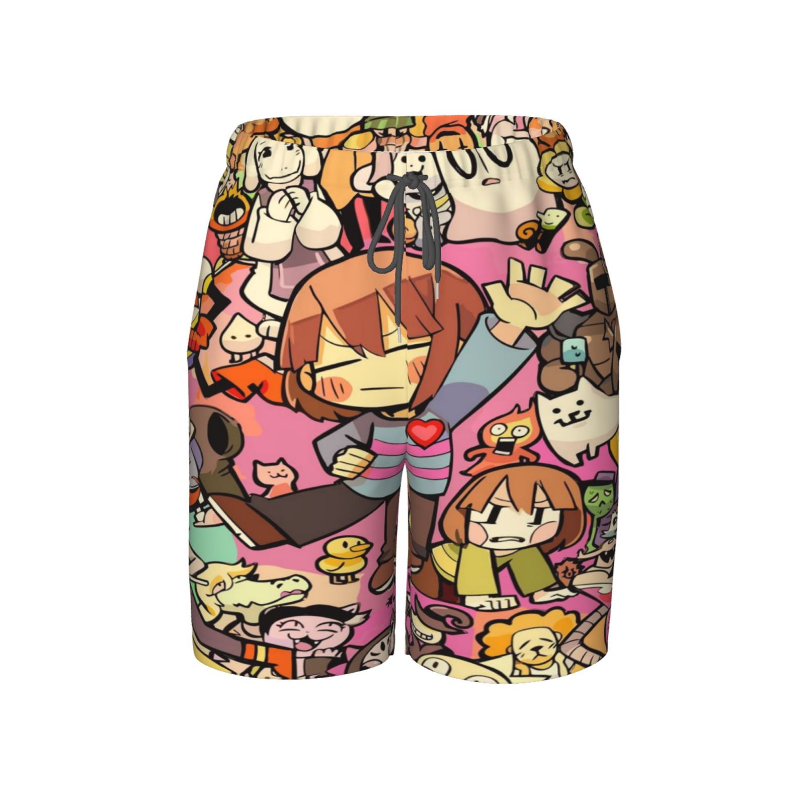 Boys Undertale Sans Swim Trunks With Mesh Liner Kids Cartoon Quick Dry ...