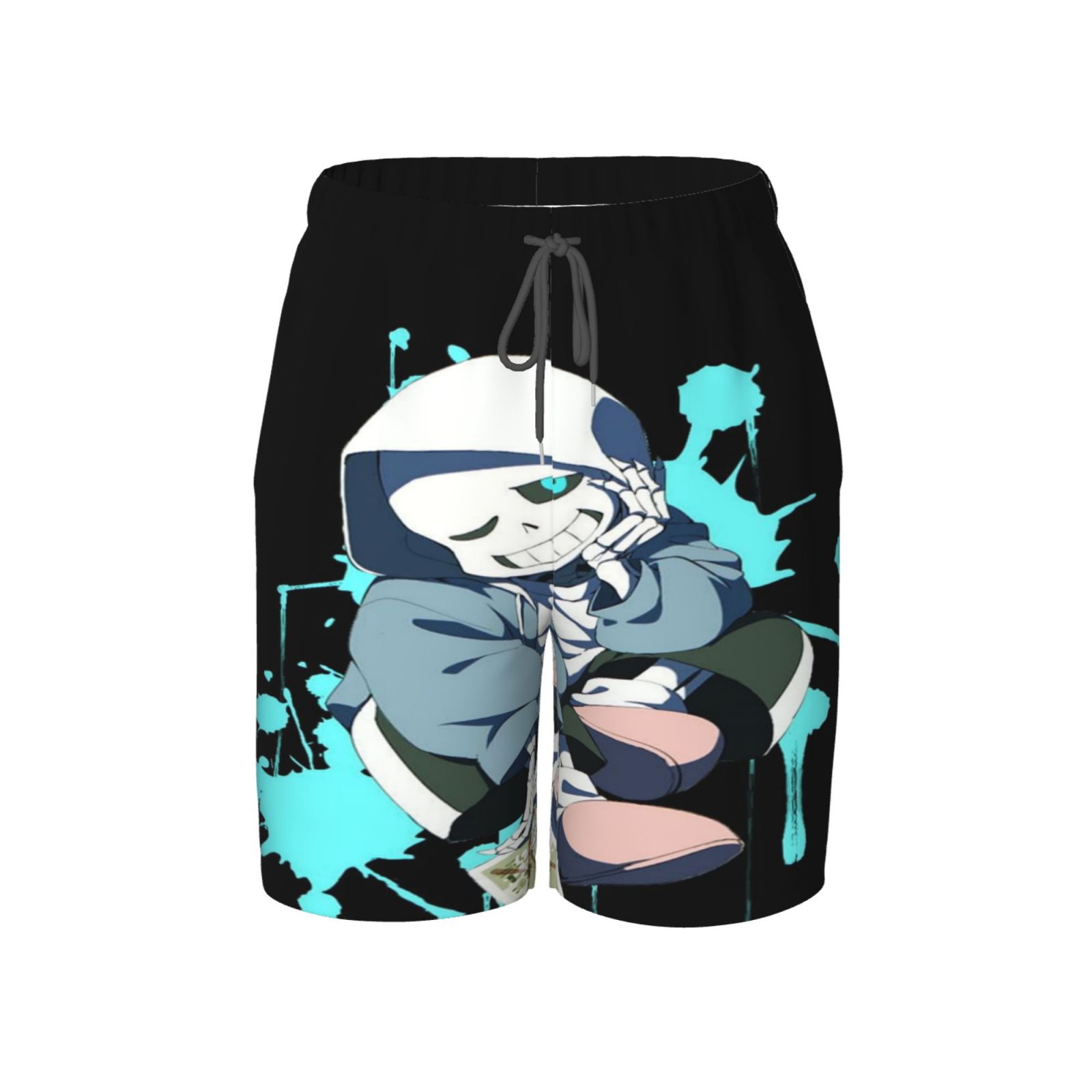 Boys Undertale Sans Swim Trunks With Mesh Liner Kids Cartoon Quick Dry ...