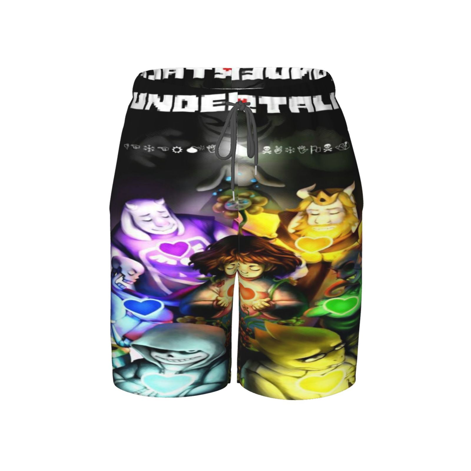 Boys Undertale Sans Swim Trunks With Mesh Liner Kids Cartoon Quick Dry ...