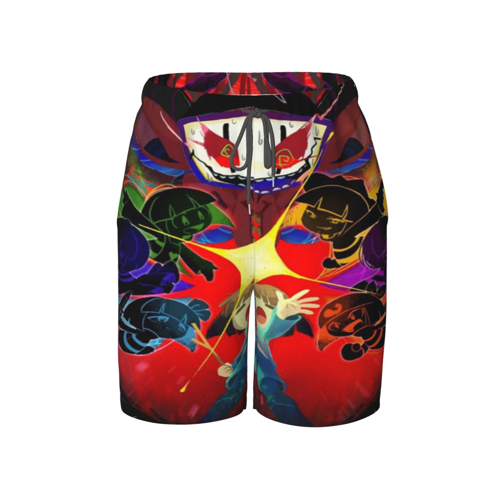 Boys Undertale Sans Swim Trunks With Mesh Liner Kids Cartoon Quick Dry ...