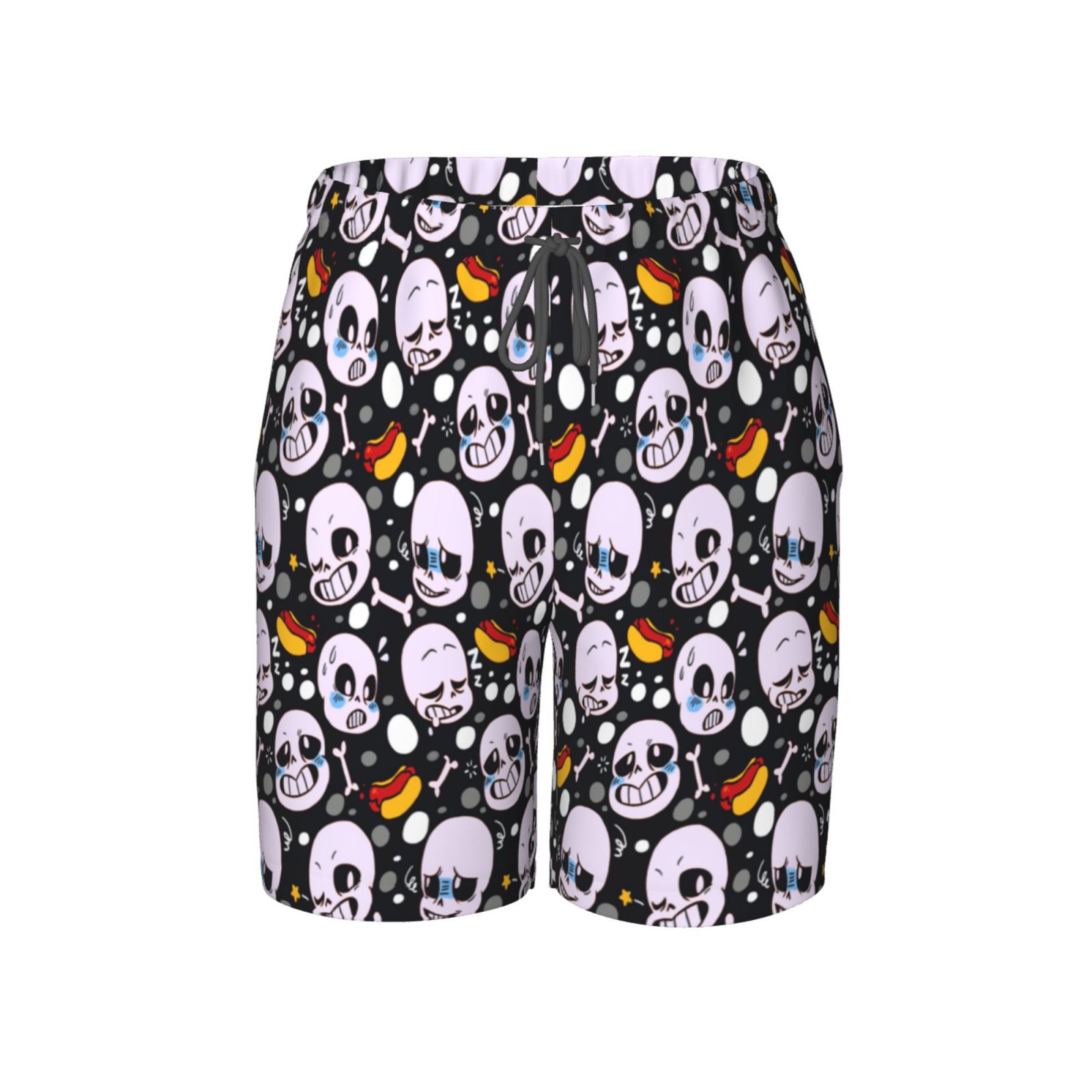 Boys Undertale Sans Swim Trunks With Mesh Liner Kids Cartoon Quick Dry ...