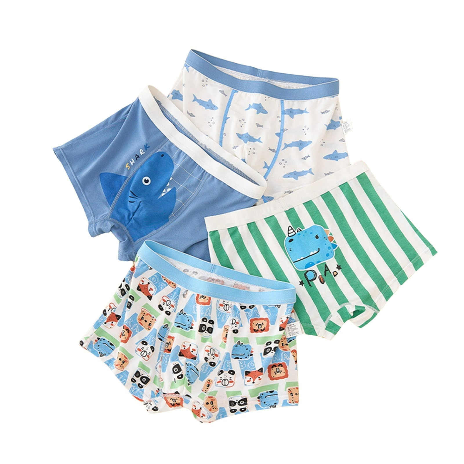Boys Underwear 4Pcs Boys Ice Silk Underpants Medium Baby Children Slim ...
