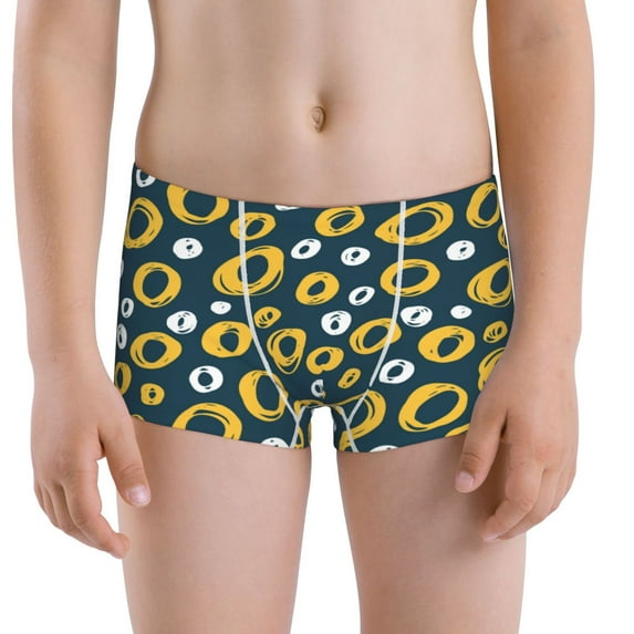 Boys Underwear - Doodle casual polka dot Soft 100% Cotton Boys Boxer ...