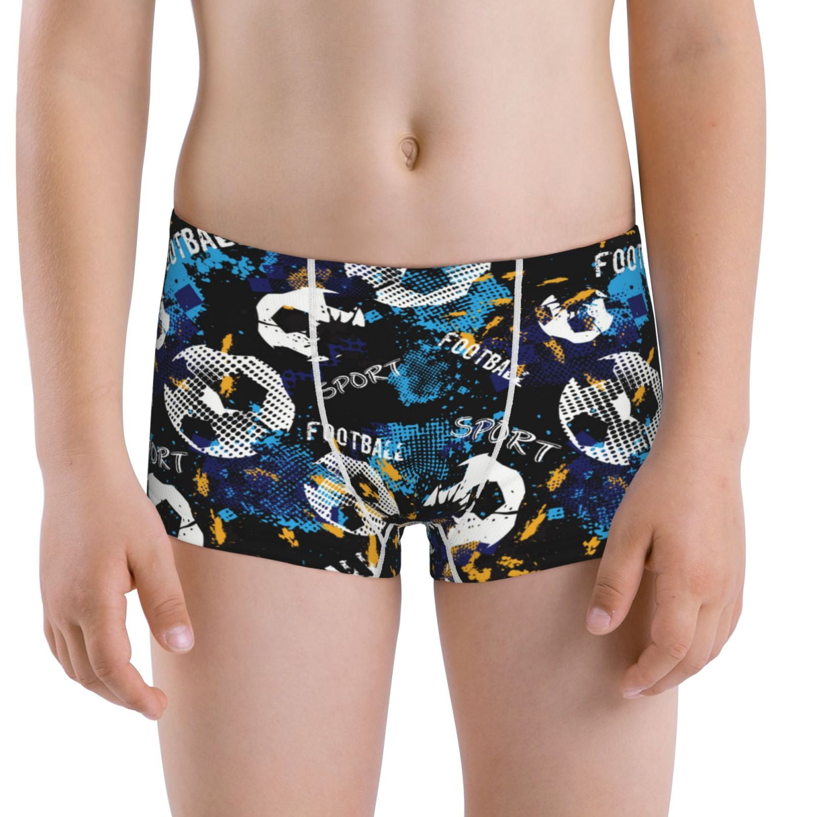 Boys Underwear Football Comfy Cotton Youth Boys Boxer Briefs, Kids ...