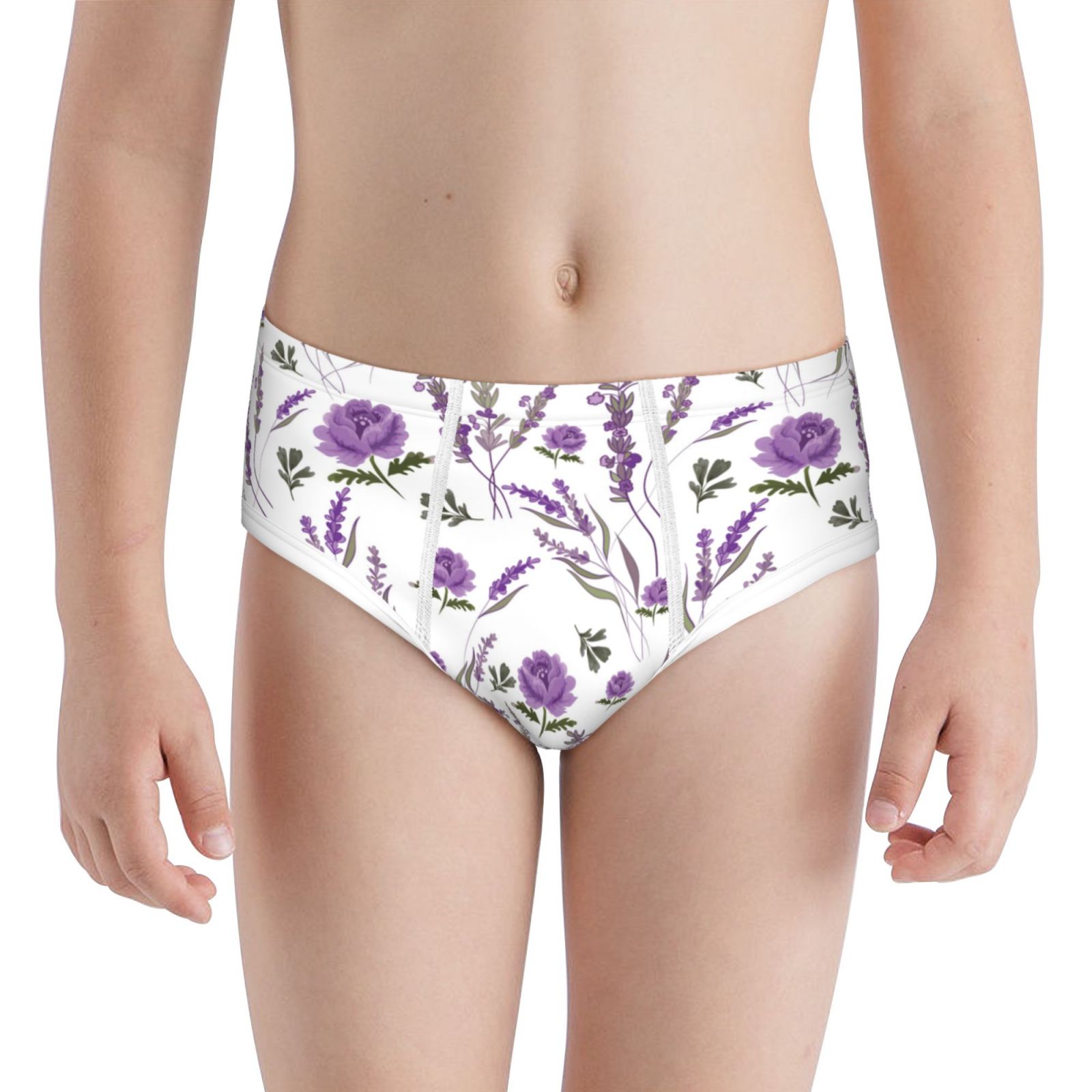 Boys Underwear - Lavender Flowers Fujiman 100% Cotton Toddler Underwear, Soft Kids Baby Little ...