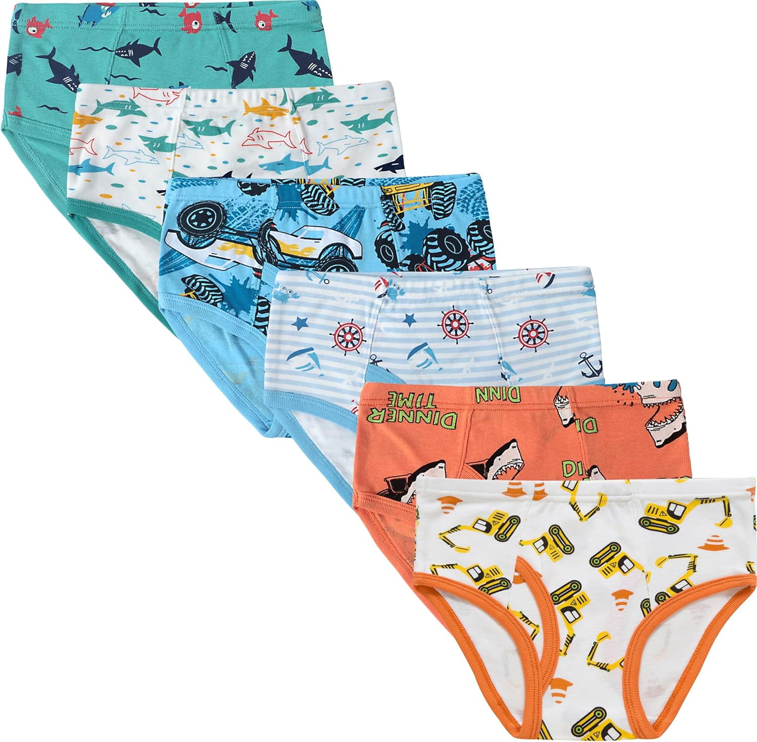 Boys Underwear Little Kids Shark Briefs Children Cotton Breathable ...