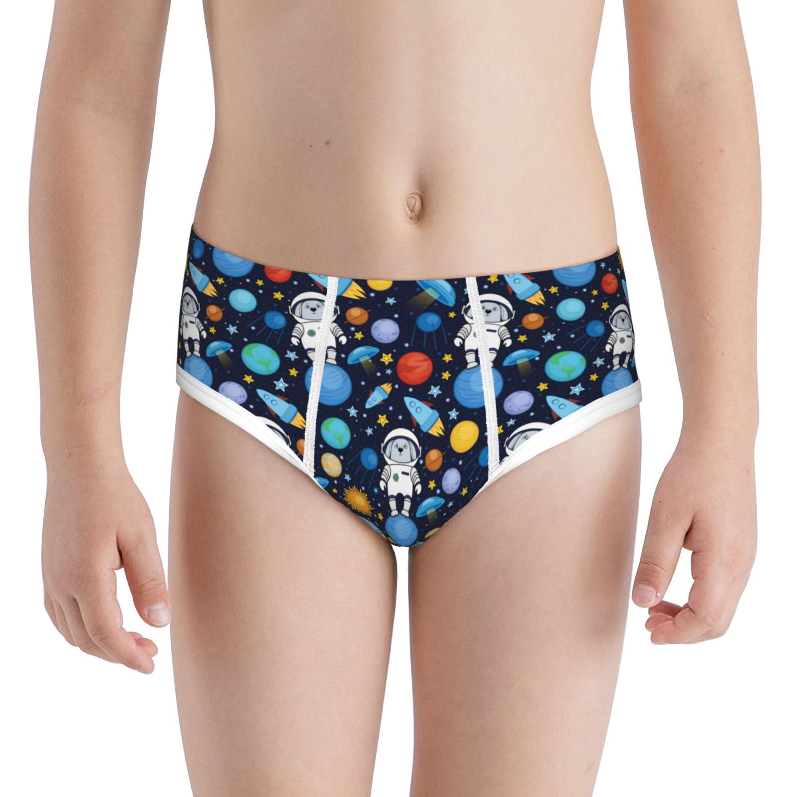 Boys Underwear - Space dog Soft Cotton Boys Briefs Lightweight Stretch Underwear Briefs ...