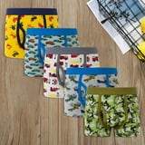 Boys Underwear Toddler Panties Kids Cartoon Dinosaur Shorts Pack for ...