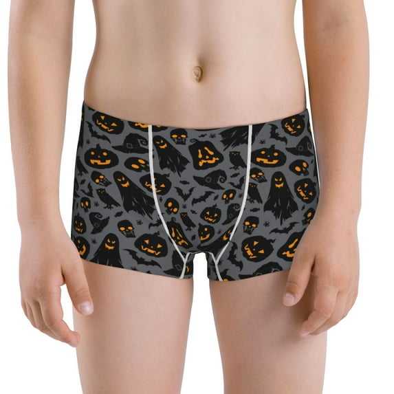 Boys Underwear - halloween spooky pumpkins Soft 100% Cotton Boys Boxer ...