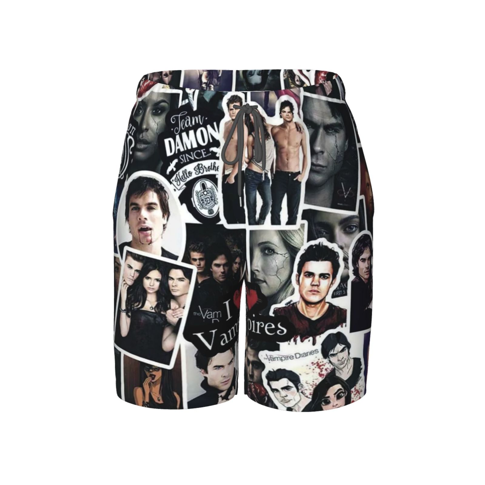 Boys Vampire Diaries Swim Trunks Mesh Liner Swim Shorts Quick Dry ...