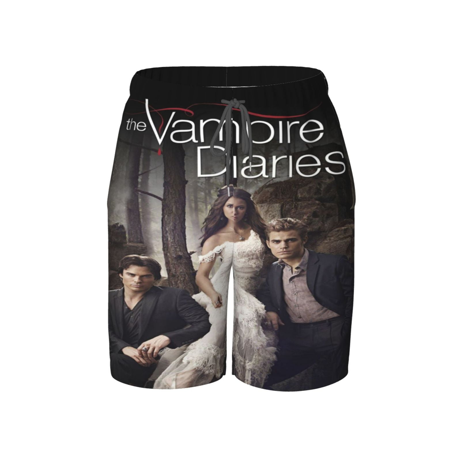 Boys Vampire Diaries Swim Trunks Mesh Liner Swim Shorts Quick Dry ...