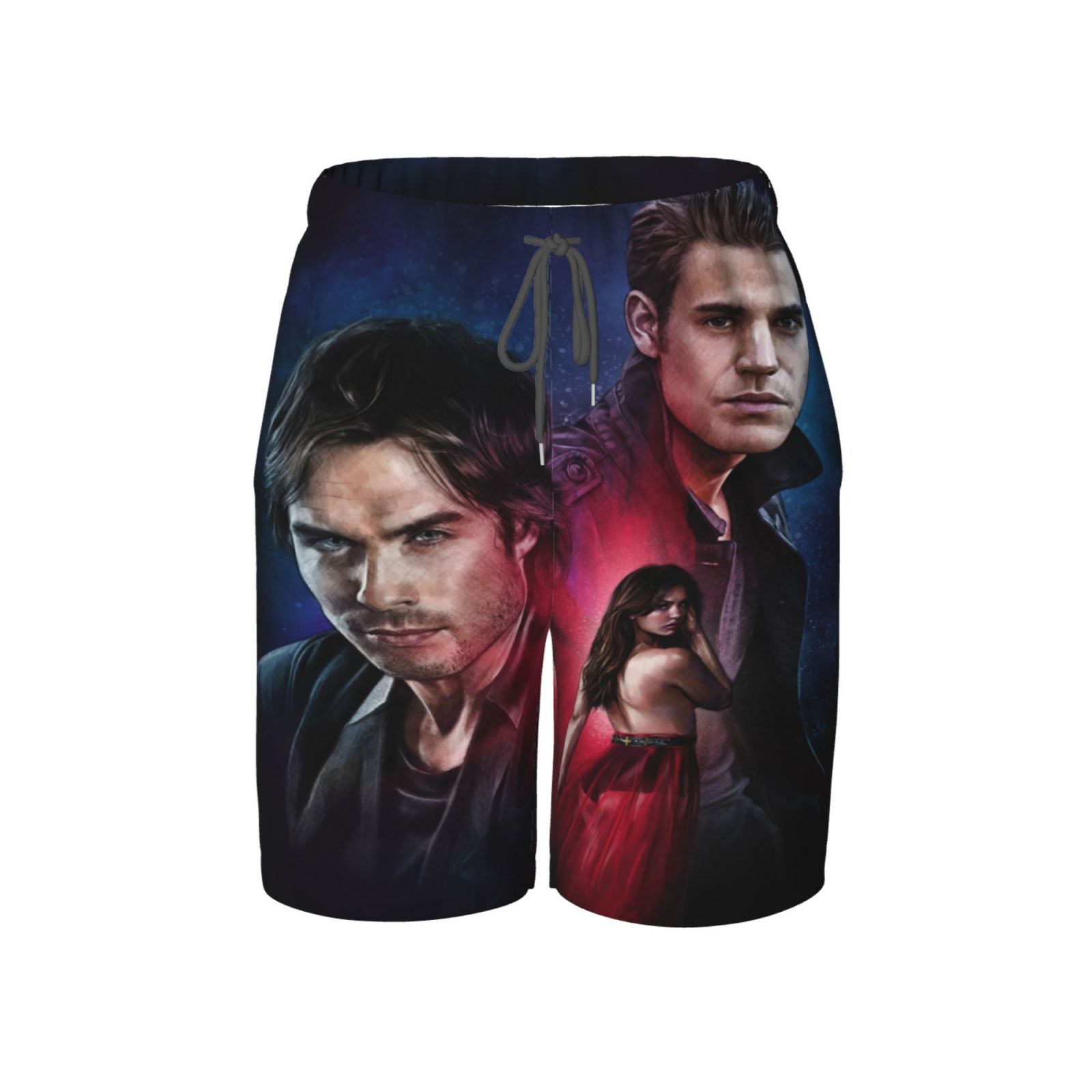Boys Vampire Diaries Swim Trunks Mesh Liner Swim Shorts Quick Dry ...