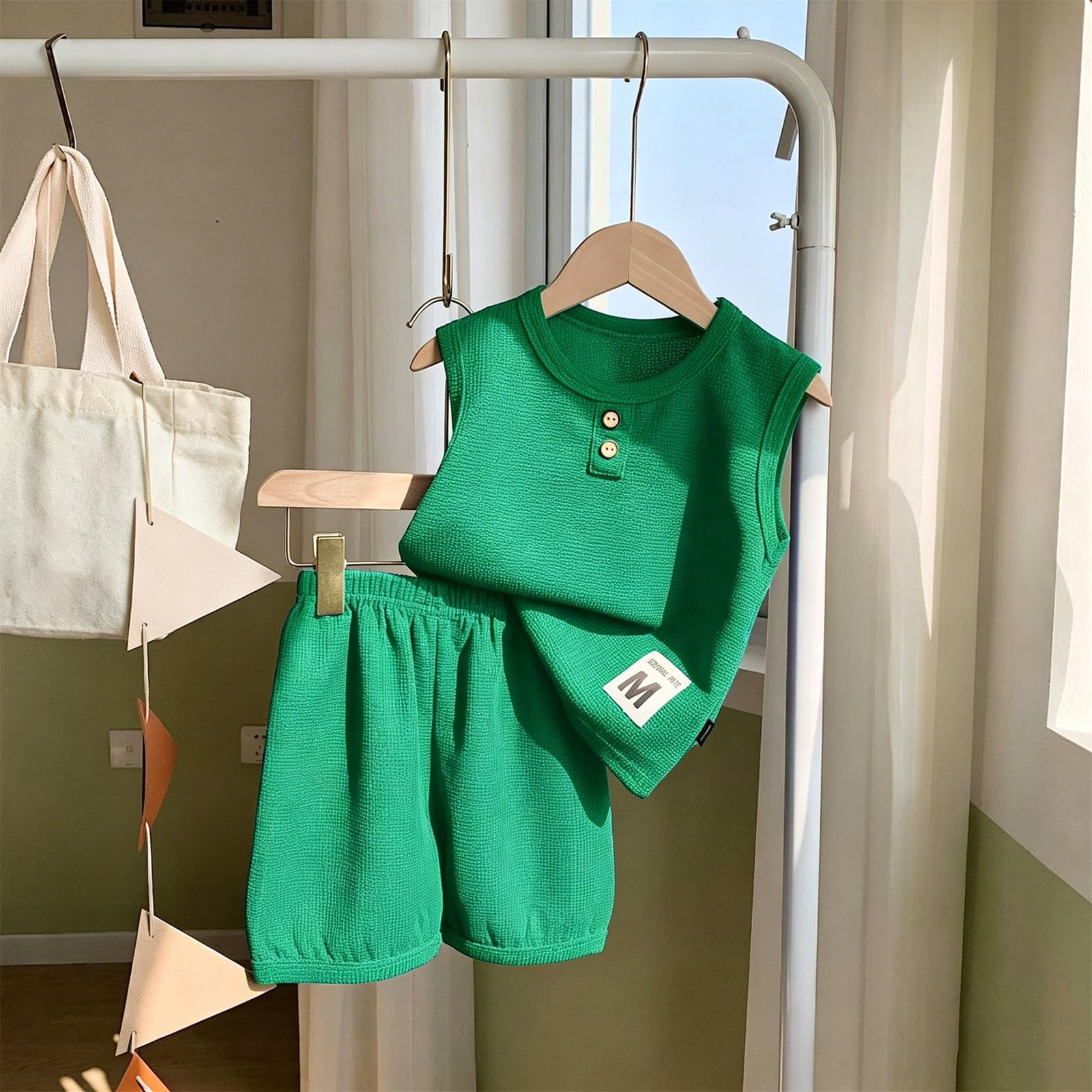 Boys Vest Summer Sleeveless Outfit for Daily Casual Playwear Featuring ...