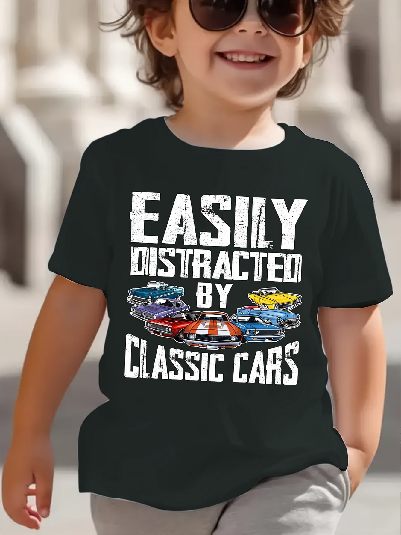Boys' Vintage Car Graphic T-Shirt - 