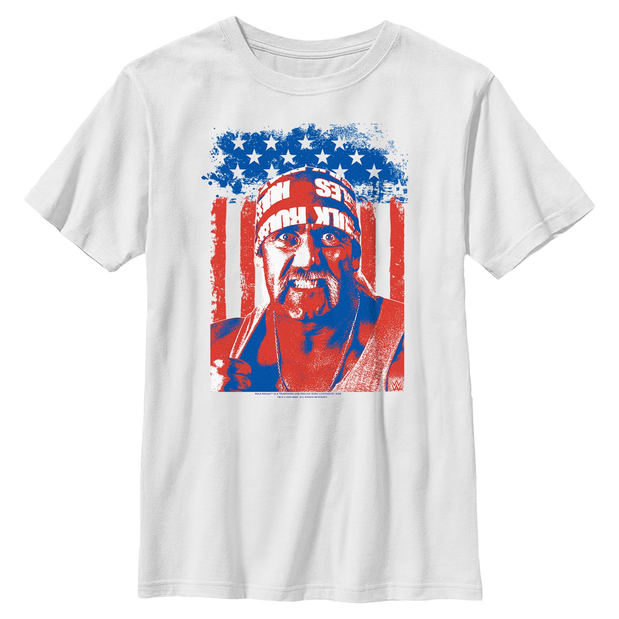 Boys WWE Hulk Hogan Patriotic Flag T Shirt - Walmart.com